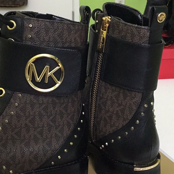 MICHAEL Michael Kors | Shoes | Mk Logo Ankle Boots | Poshmark